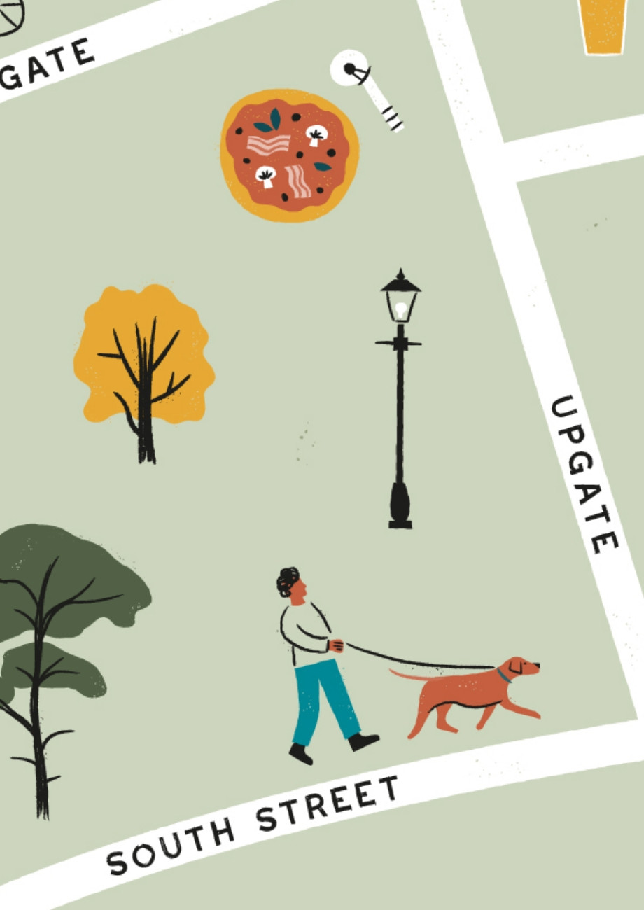 An interactive food & drink trail for a beautiful market town