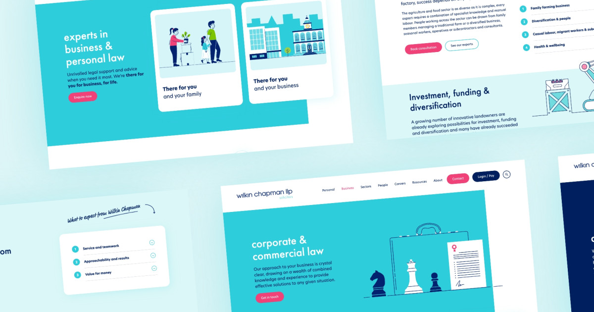 Setting a benchmark with the new Wilkin Chapman Solicitors website