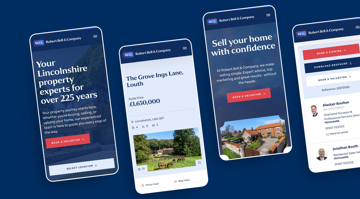 Robert Bell & Co brand and website redesign