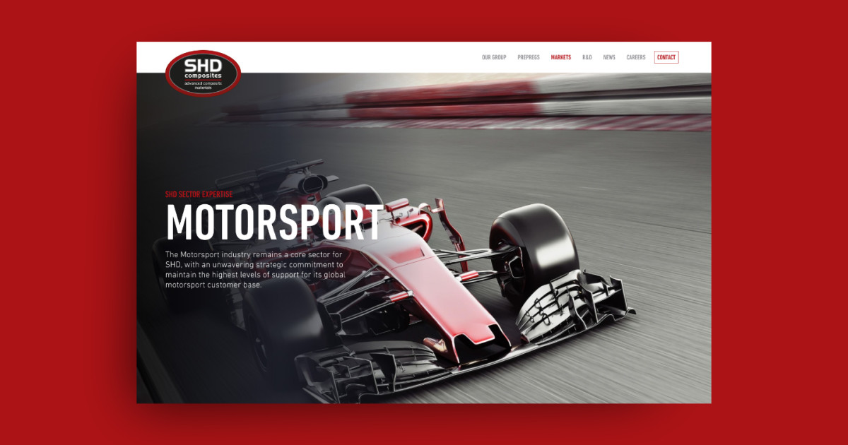 A website design for manufacturers of advanced composite prepreg ...