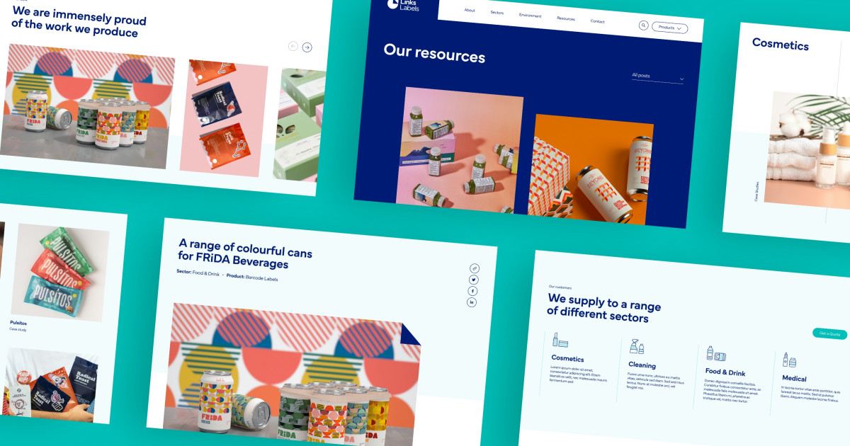 Logo design and website for self adhesive label company