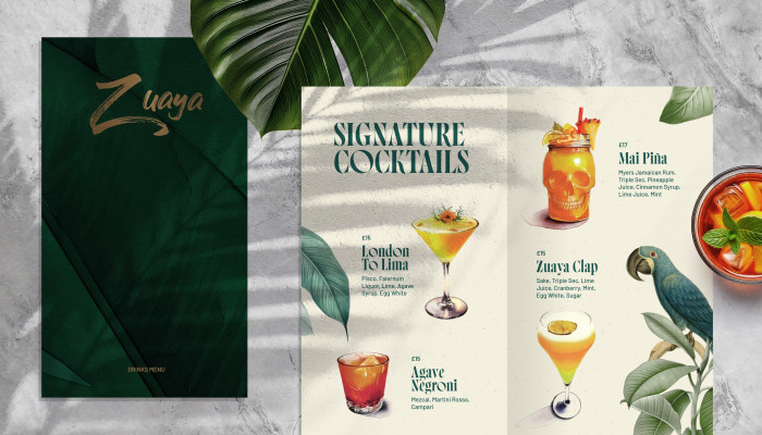 Creative Menu Design for Restaurants, Cafes and Street Food